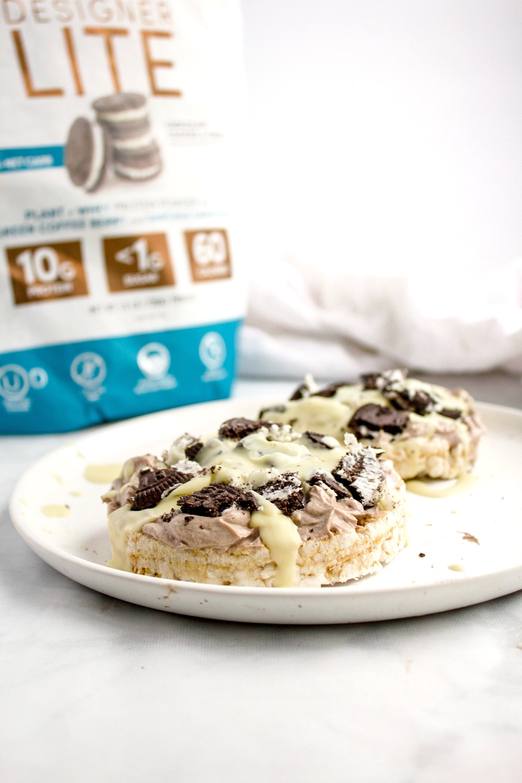 Cookies N Cream Rice Cake Treats – Designer Wellness