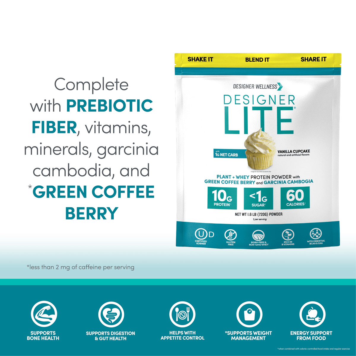 Designer Lite Vanilla Cupcake- 1.6 lb | Designer Protein® – Designer ...